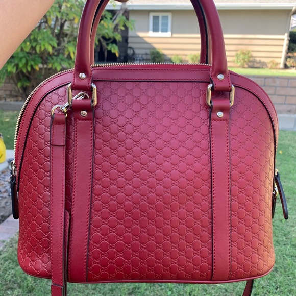 Gucci | Bags | Gucci Red Guccissima | Poshmark